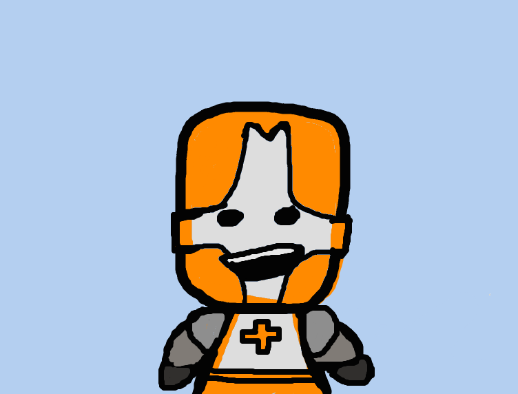 Happy orange knight by LoafV5 on DeviantArt