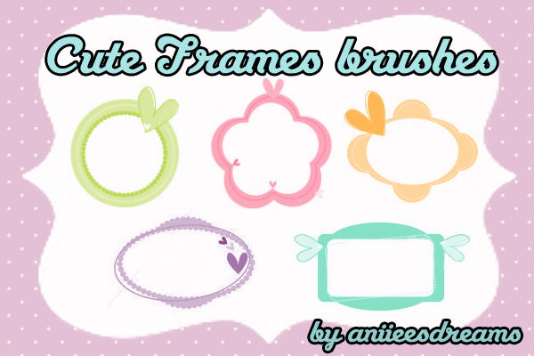 Cute frames brushes by aniieesdreams on DeviantArt