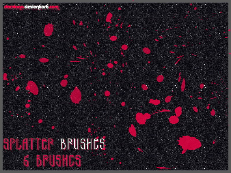 Splatter Brushes by darviana on DeviantArt
