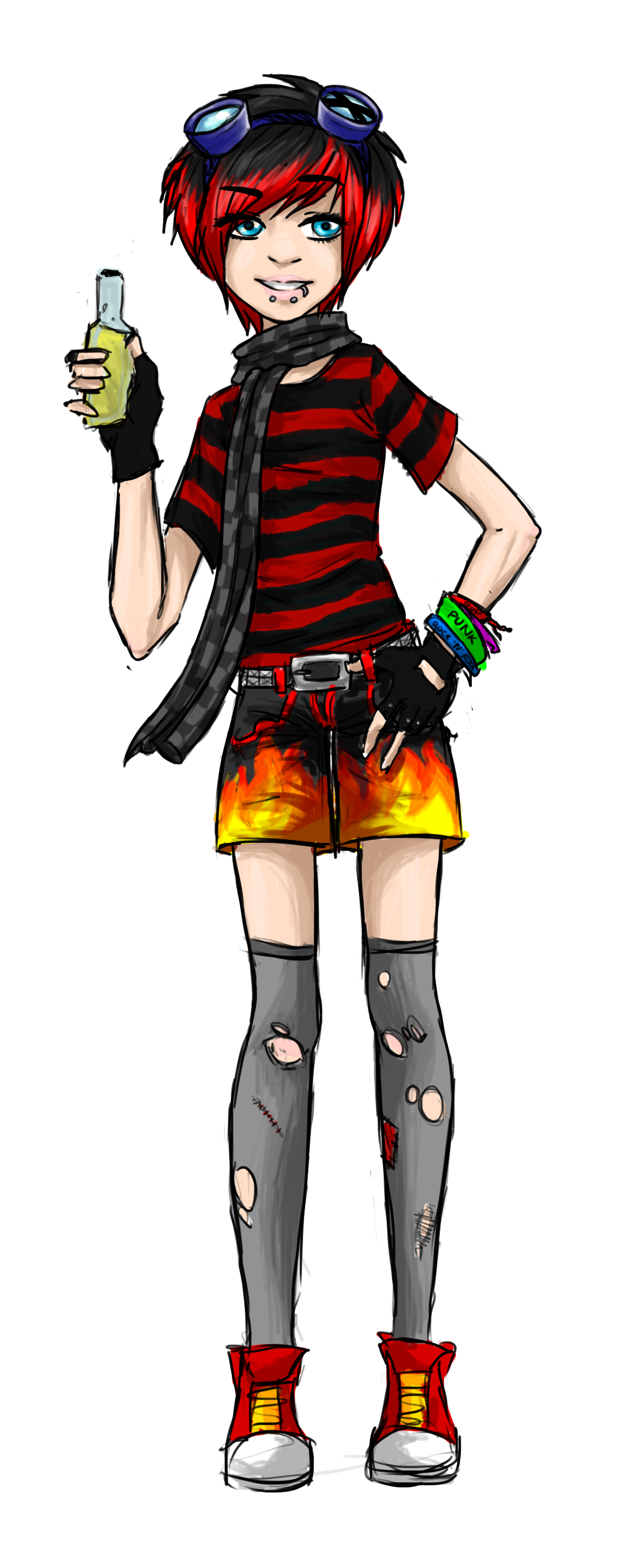 Pyro, OC Flame-Expression by MorganeXD on DeviantArt