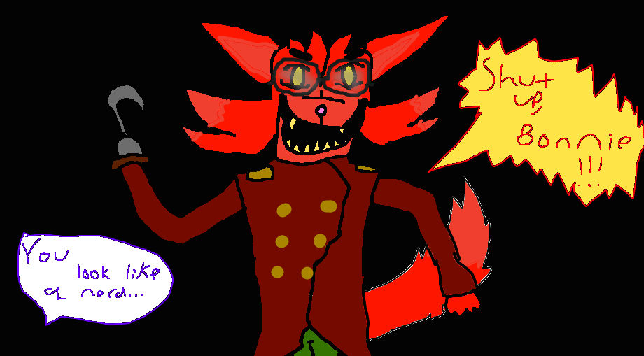 Foxy is a nerd by TheUltimateSpiderFan on DeviantArt