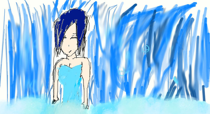 saphira in waterfall by rosasarabosa on DeviantArt