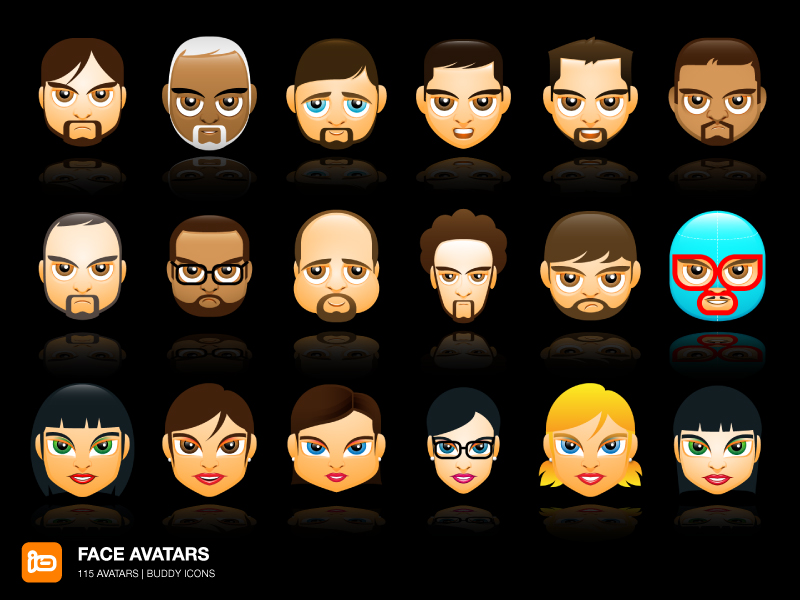 Face Avatars by deleket on DeviantArt