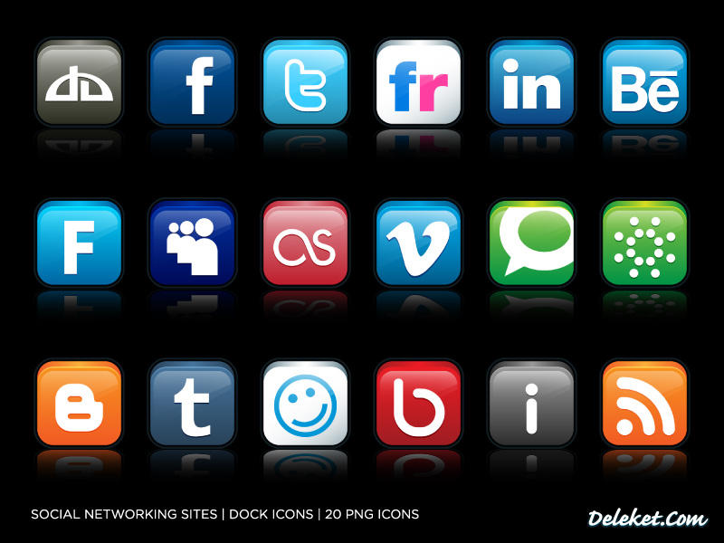Social Networking Icons by deleket on DeviantArt