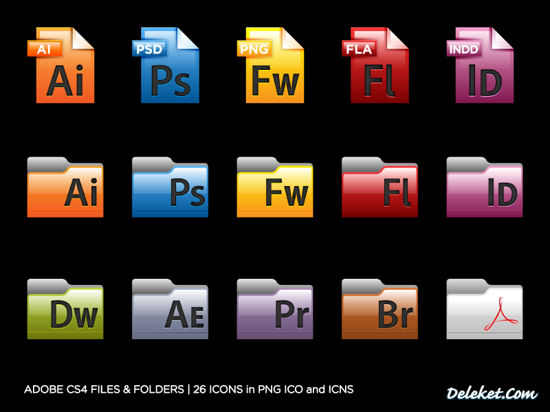 Adobe CS4 Files And Folders by deleket on DeviantArt