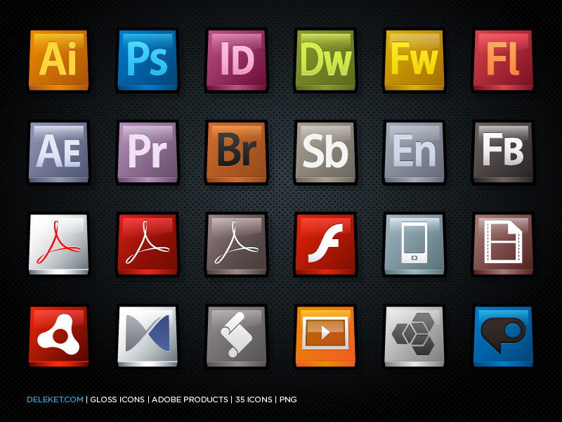Gloss: Adobe Products by deleket on DeviantArt