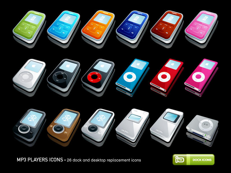 MP3 Players Icons by deleket on DeviantArt