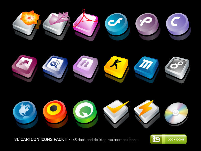 3D Cartoon Icons Pack II by deleket on DeviantArt