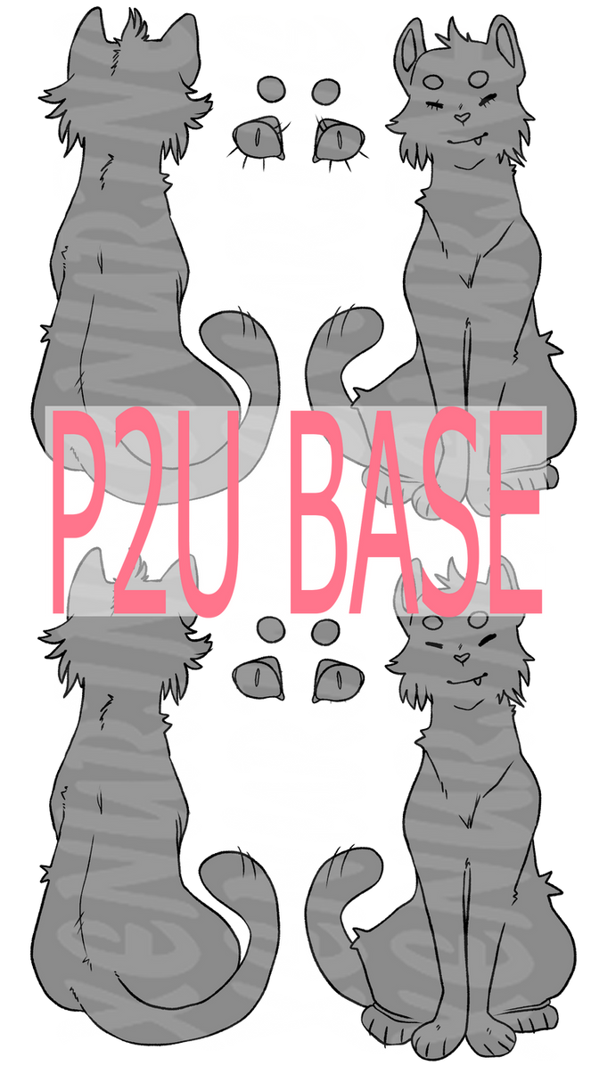 ( P2U) Sitting cat base by Xenurine on DeviantArt