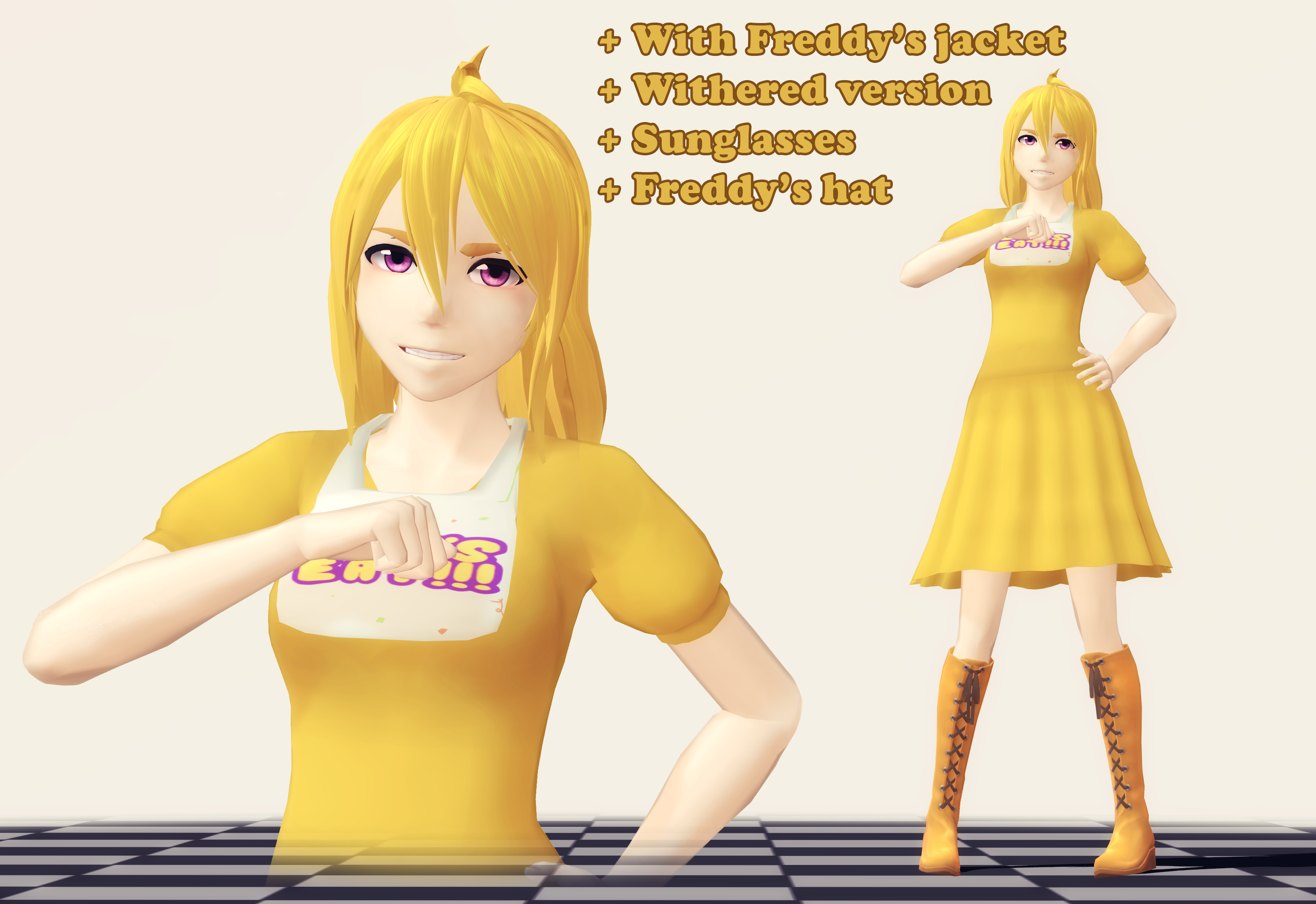 [MMD Dowload] Chica. Remake. Download! by LizaSakura on DeviantArt