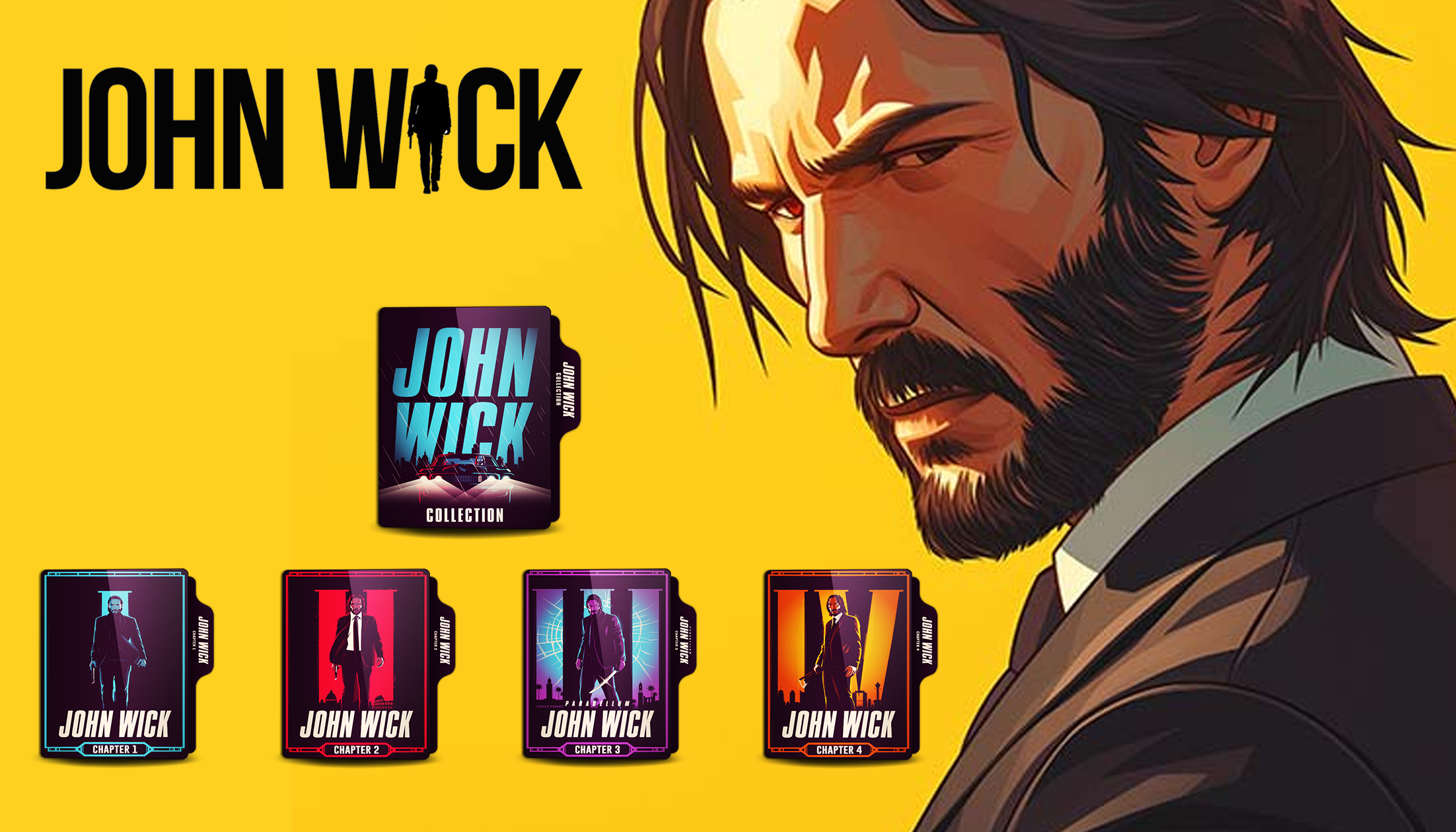 John Wick Collection Folder icon by Vsvp6 on DeviantArt