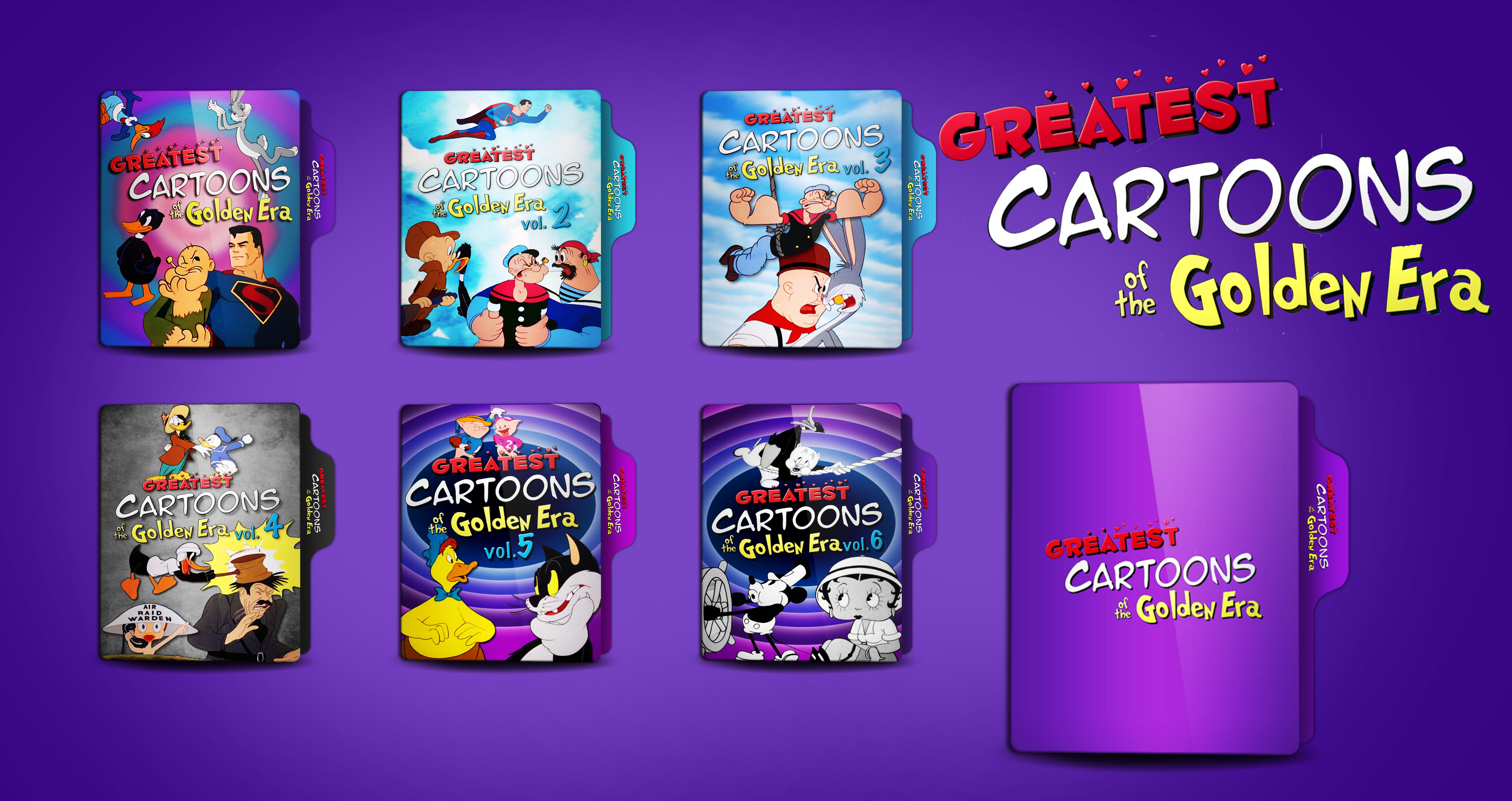 Greatest Cartoons Of The Golden Era Folder icon by Vsvp6 on DeviantArt