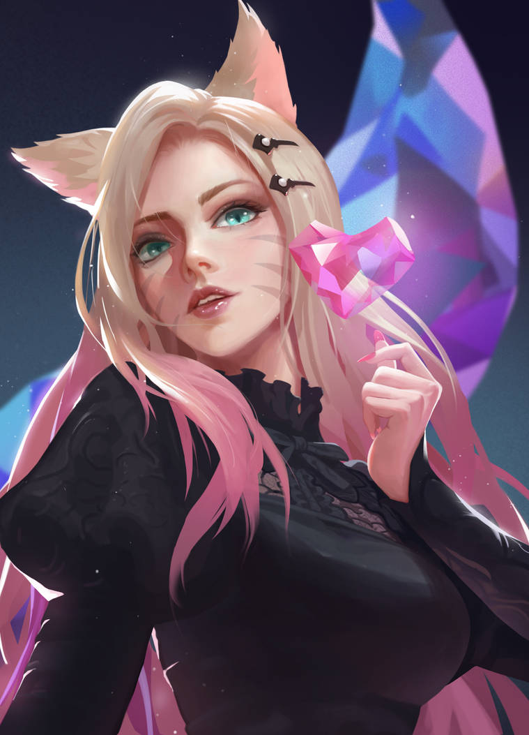 Ahri - The Baddest by MookerKe on DeviantArt