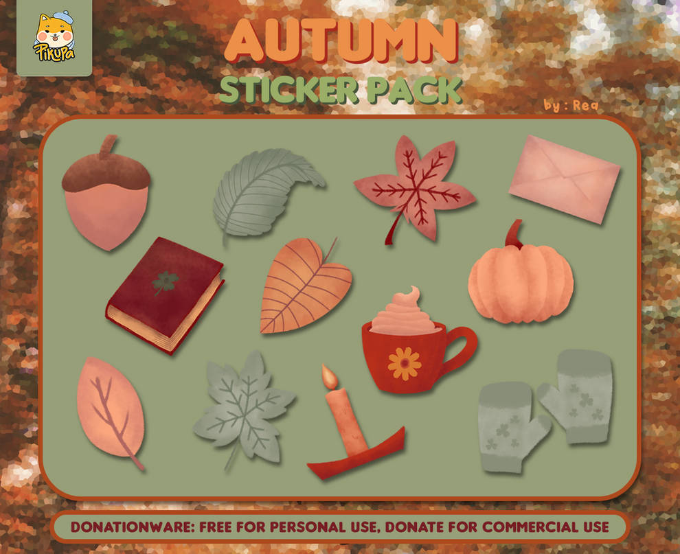 [UPDATED!] 4Season: Autumn sticker pack by Rea by pikupa on DeviantArt