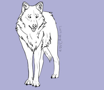 FREE Wolf Lineart .psd by Lollipop3107 on DeviantArt