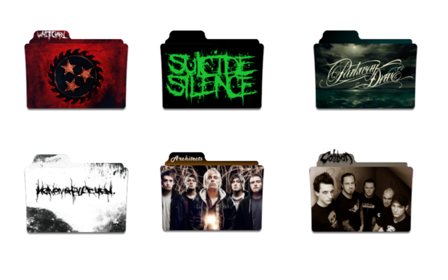 Modern Metal Folder Icons [PACK] by n1fune on DeviantArt