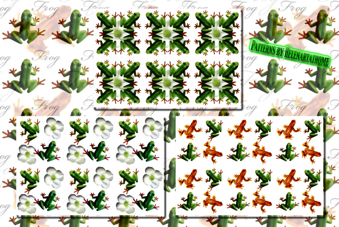 Frog Patterns by Helenartathome on DeviantArt