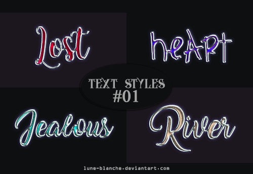 Text Styles #01 by lune-blanche on DeviantArt