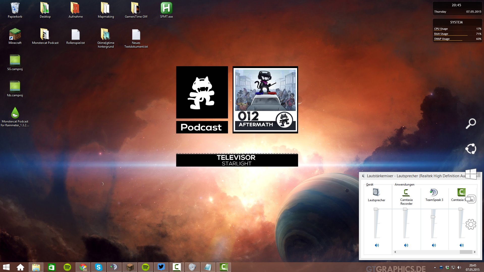 Monstercat Podcast for Rainmeter 1.3.2 by NatroHD on DeviantArt