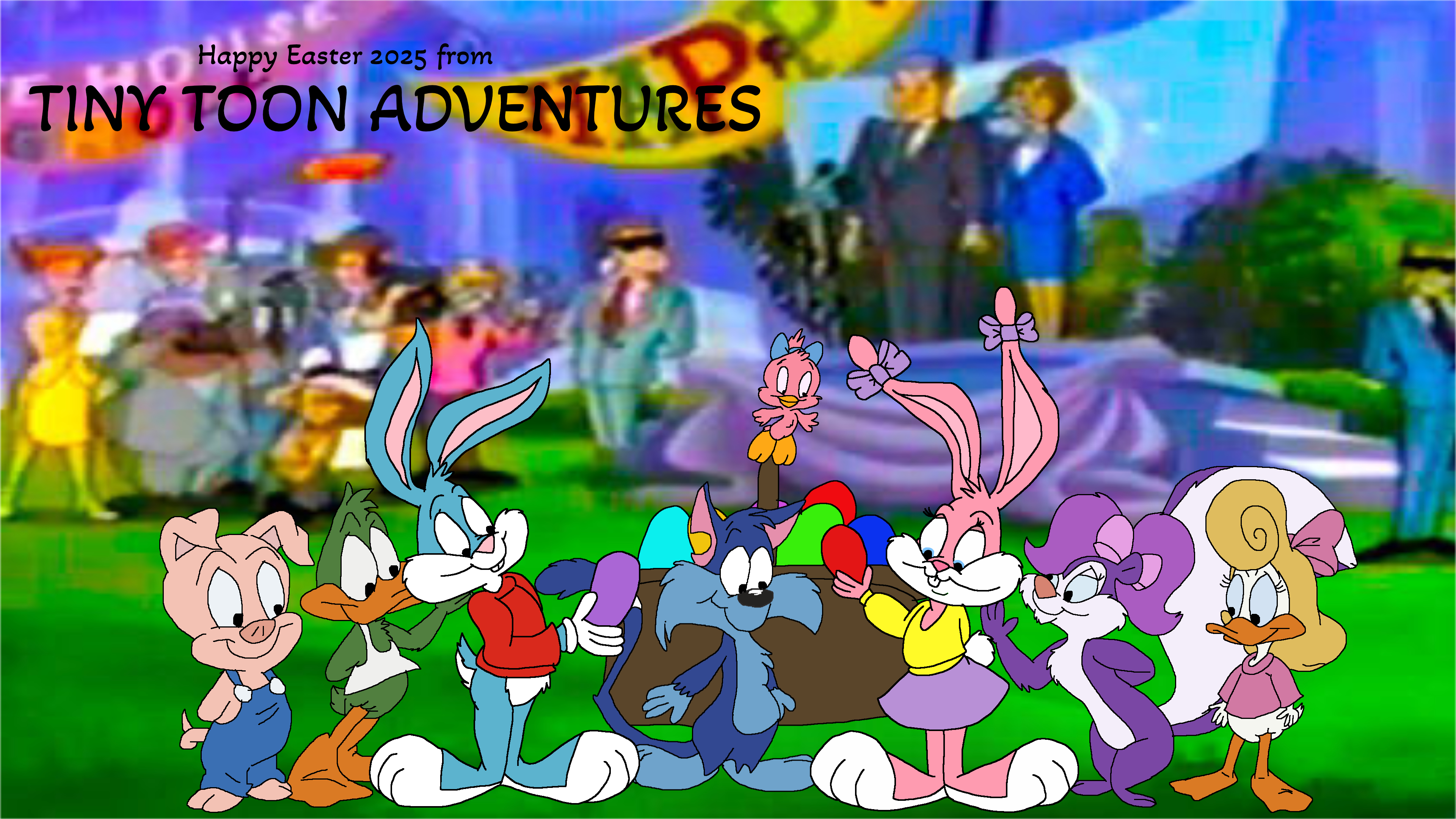 Happy Easter 2025 from Tiny Toon Adventures by TomArmstrong20 on DeviantArt