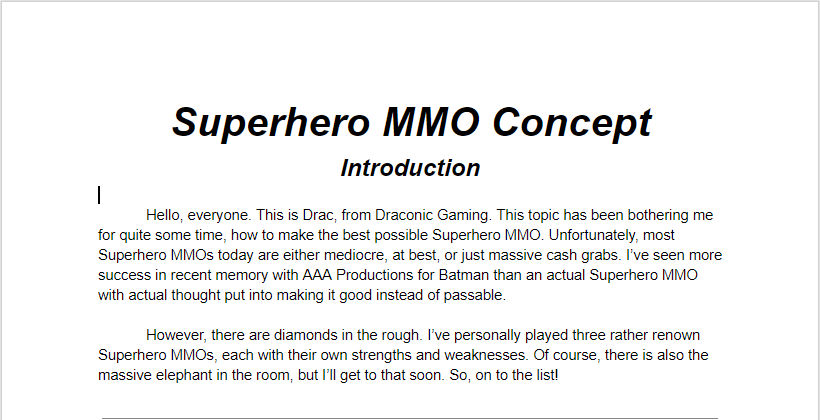 Superhero MMO Concept: Introduction by DragonsongRequiem on DeviantArt