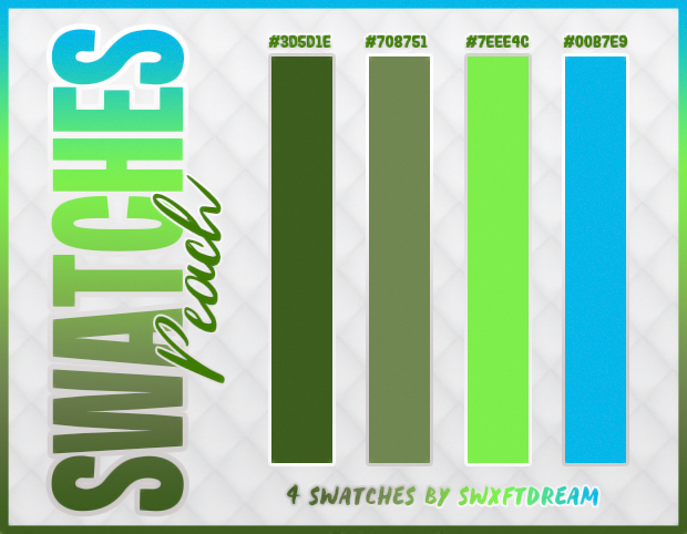 //+Peach x Swatches Pack by swxftdream on DeviantArt