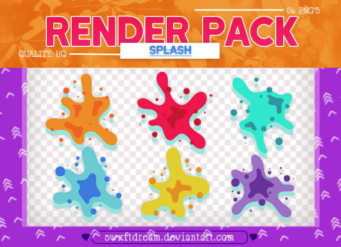 +Splash x Render Pack by swxftdream on DeviantArt