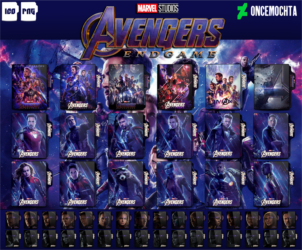 Avengers: Endgame (2019) Icon Pack by ONCEMochta on DeviantArt