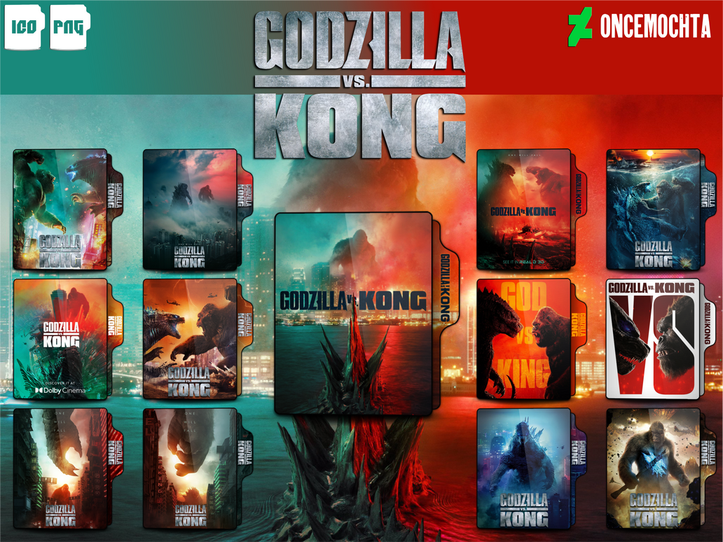 Godzilla vs. Kong (2021) Icon Pack by ONCEMochta on DeviantArt