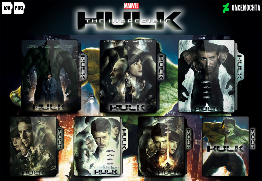 The Incredible Hulk (2008) Icon Pack by ONCEMochta on DeviantArt