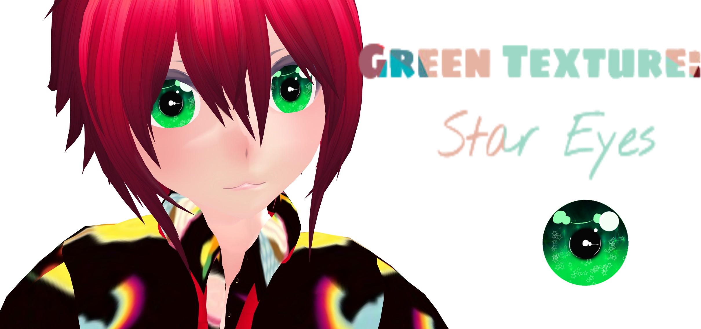 MMD/MME Star Eye Texture Green by dany2511 on DeviantArt