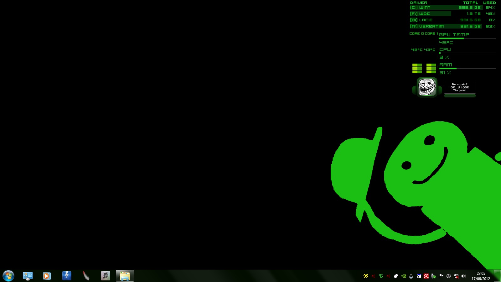 HelloGreenWorld rainmeter skin by Macs91 on DeviantArt