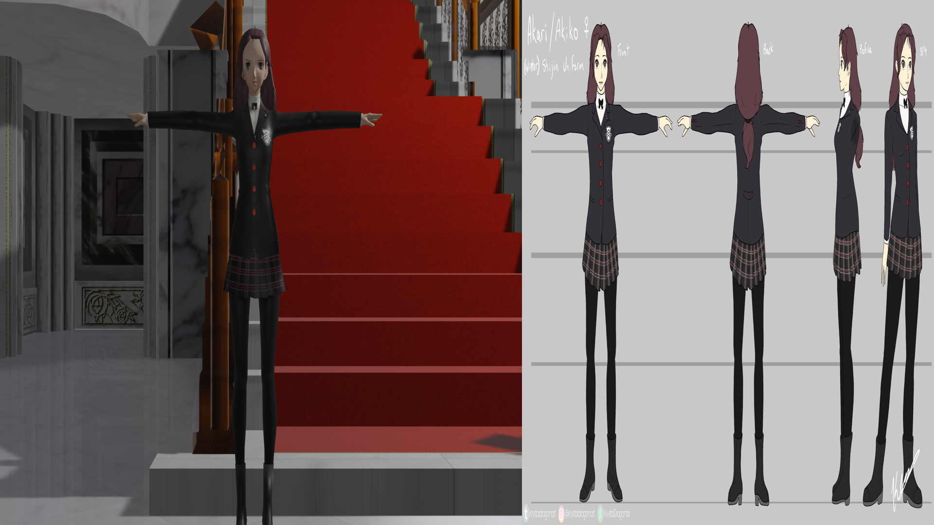 Persona 5 femc (beta) FBX download by MrBread627 on DeviantArt