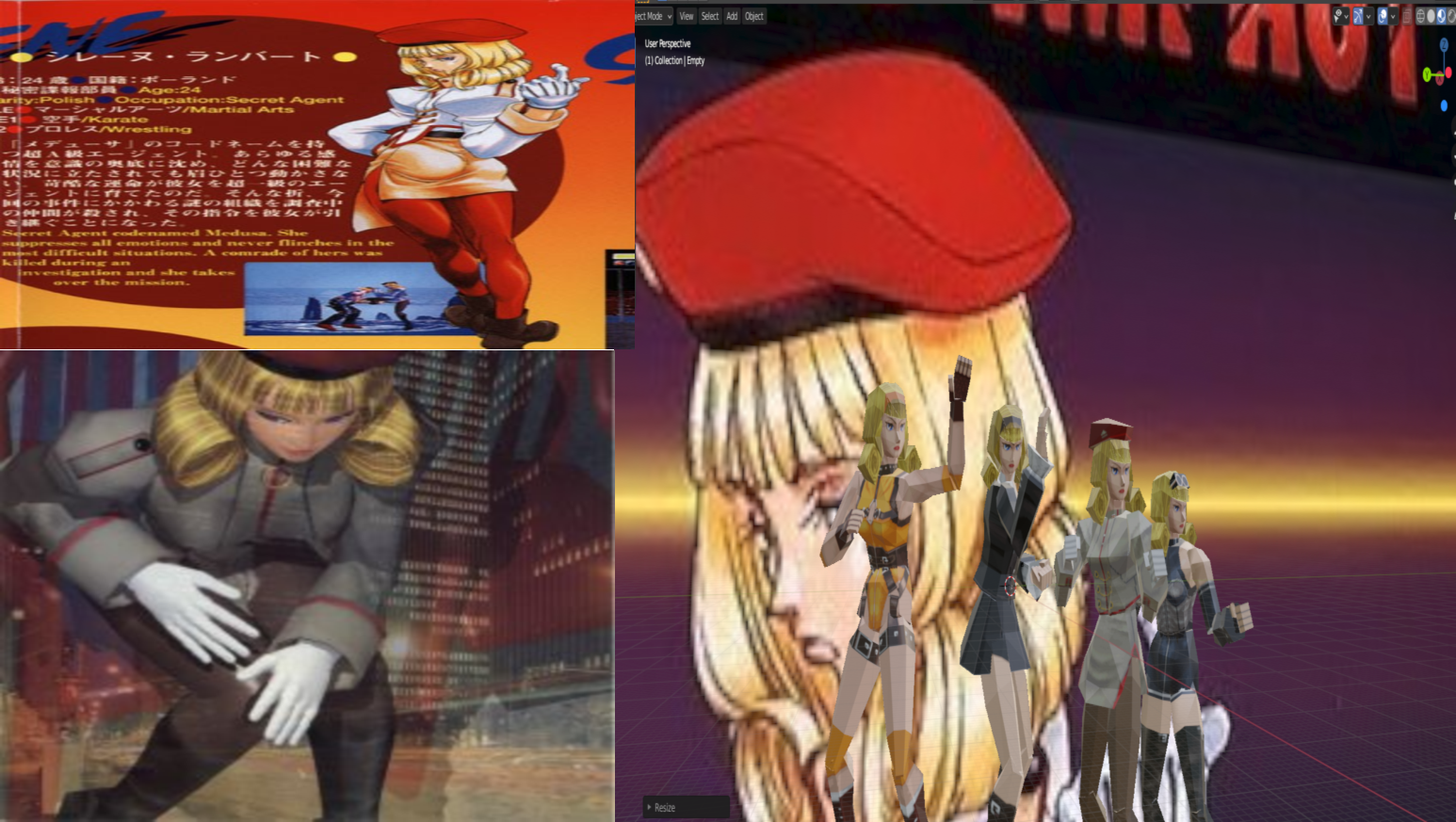 Silene Rambert (Fighters' Impact) FBX download by MrBread627 on DeviantArt