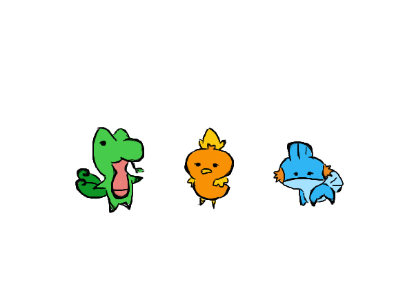 Gen.3 Starters by ixJackiexx on DeviantArt