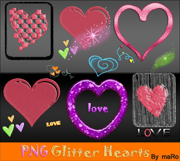 PNG glitter hearts by miralkhan on DeviantArt