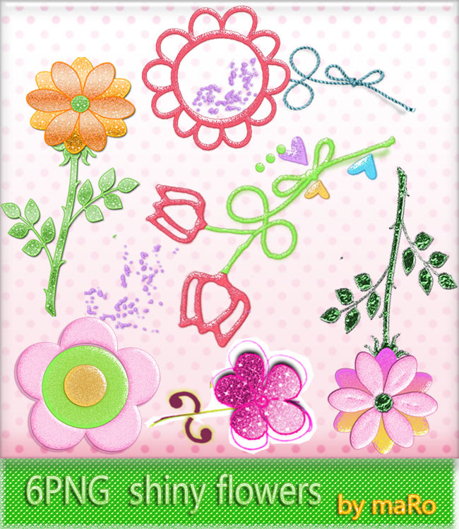 PNG - shiny flowers by miralkhan on DeviantArt