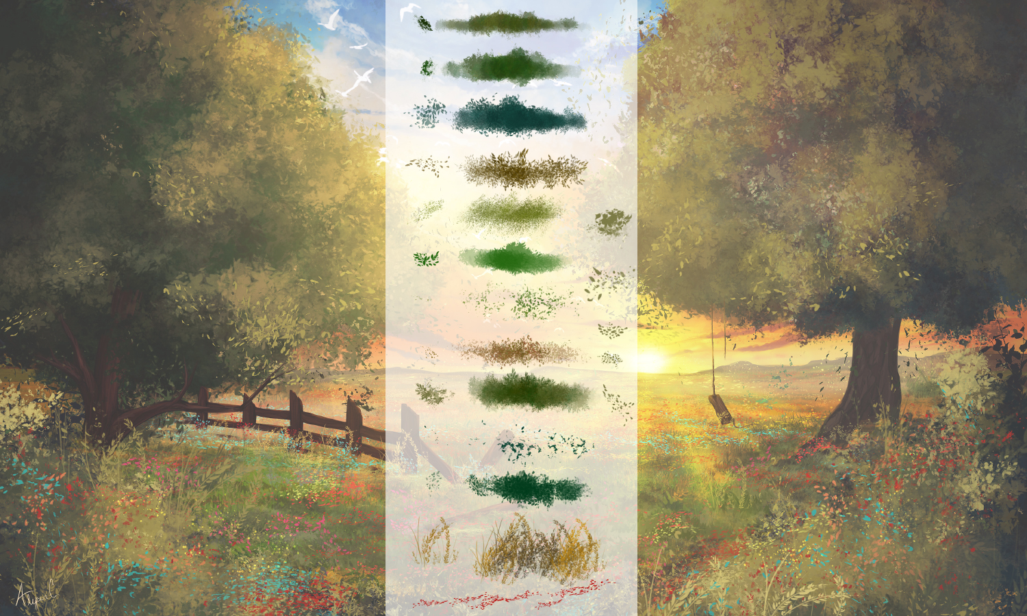 Vegetation Brushes for Photoshop by alwaysdaydreams on DeviantArt