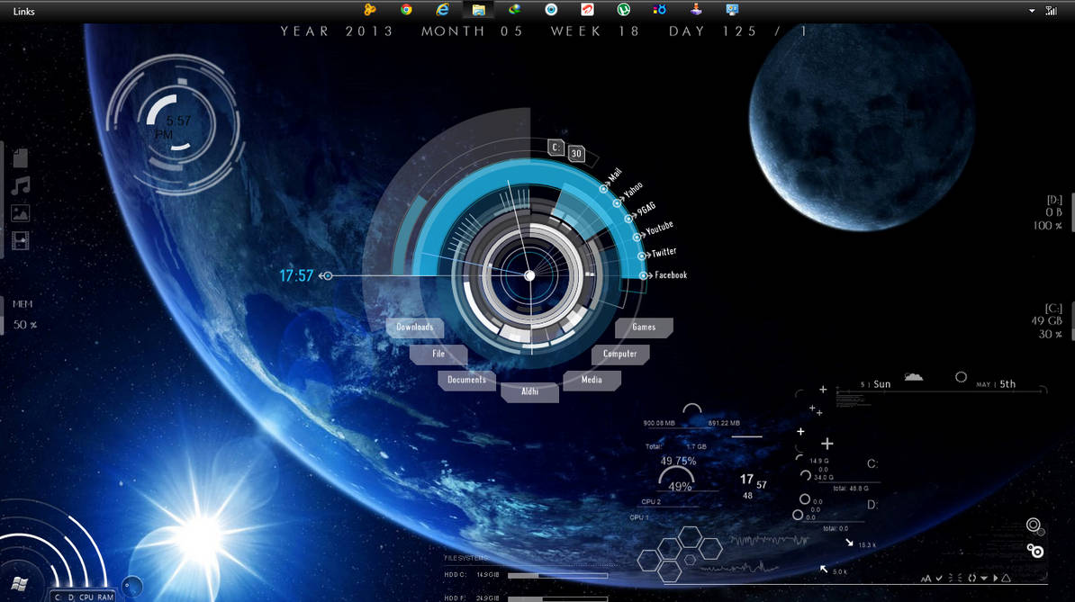 Space Blue v2 by rohitz123 on DeviantArt