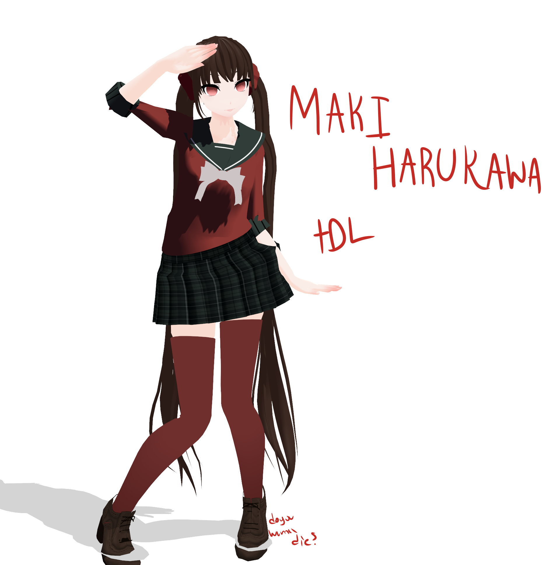 [MMDxDrv3] maki harukawa +dl by Mystiwaii-Sama on DeviantArt