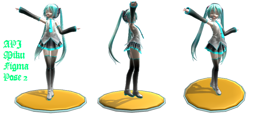 .:MMD API Miku Figma Pose 2:. by KamiyaxKenshin on DeviantArt
