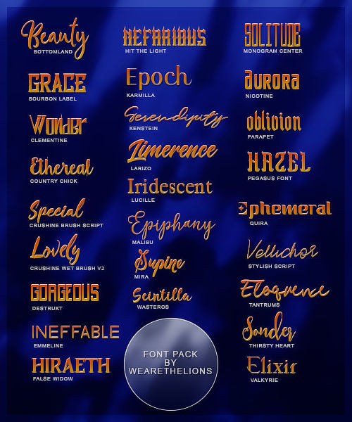 FONT PACK BY WEARETHELIONS by wearethelions on DeviantArt