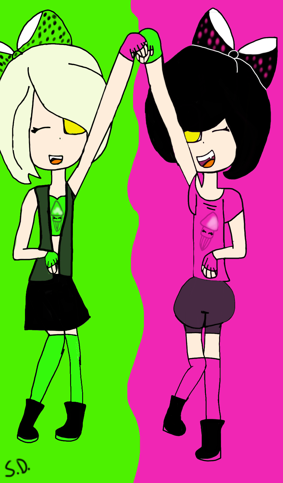 Callie and Marie by IshikoMiyoshi162 on DeviantArt