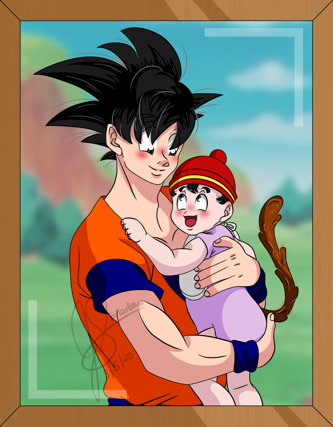 Baby Gohan And Goku