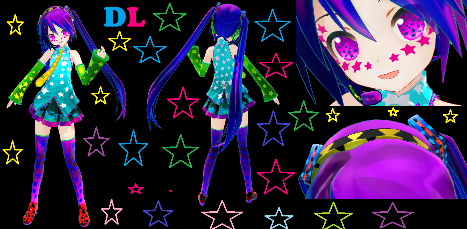 MMD Star Miku DL by deangagaTR on DeviantArt