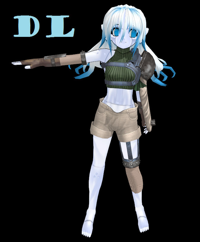 Robo Girl Warrior MMD model DL by deangagaTR on DeviantArt