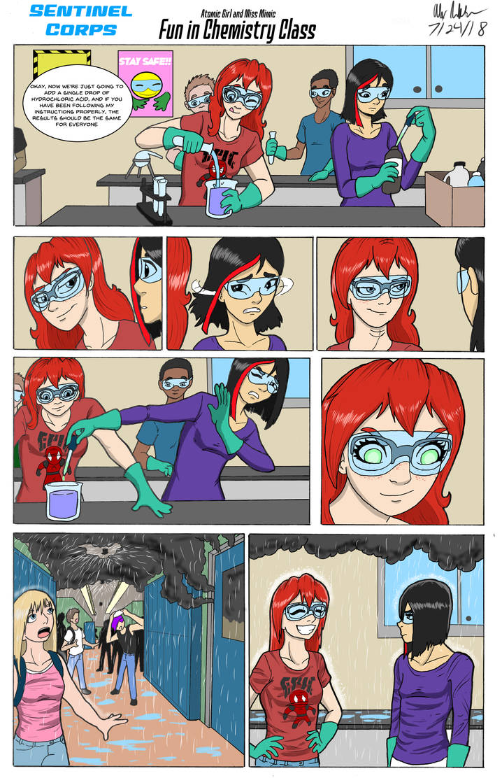 Sentinel Corps: Fun in Chemistry Class by SentinelCorpsComix on DeviantArt
