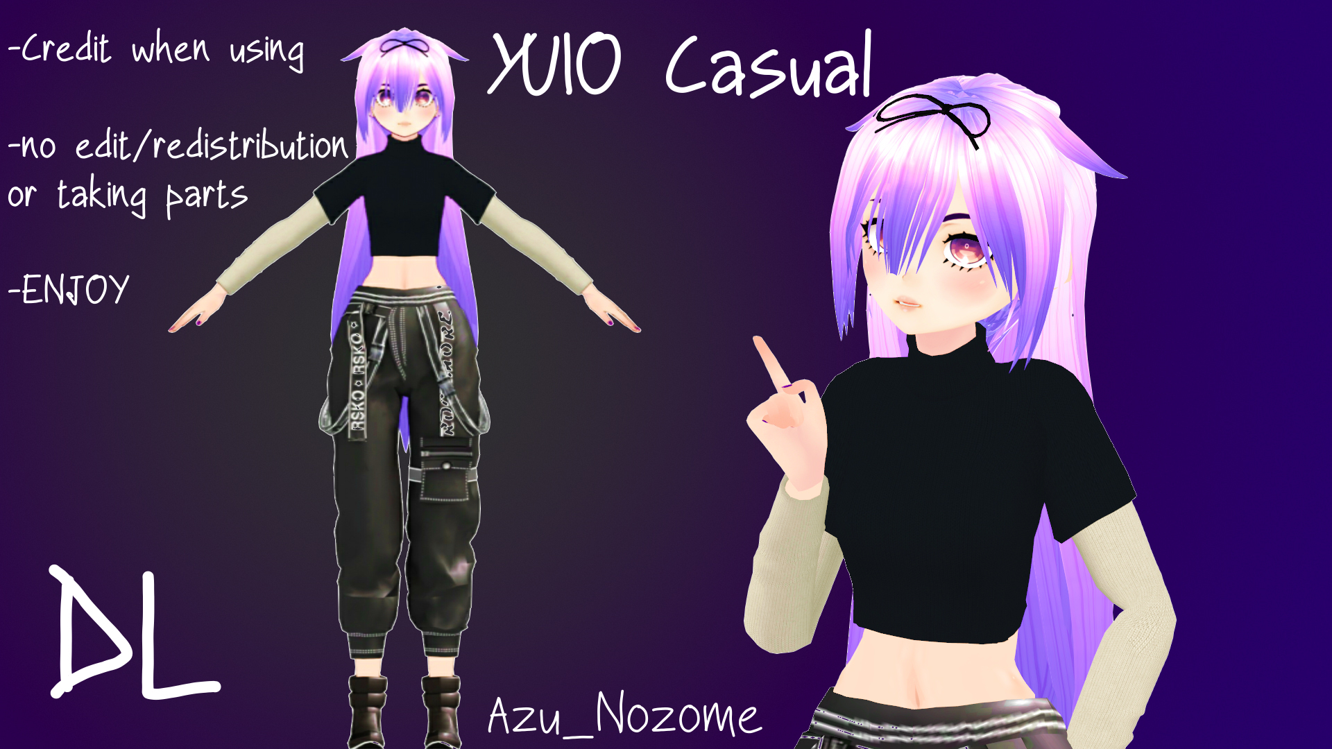 Tda YUIO Casual by Azu Nozome by AzuNozome on DeviantArt