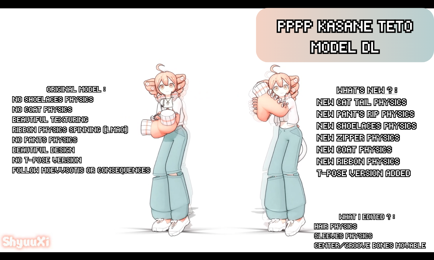 [MMD x VOCALOID] PPPP Kasane Teto [MODEL DL] by ShyuuXii on DeviantArt