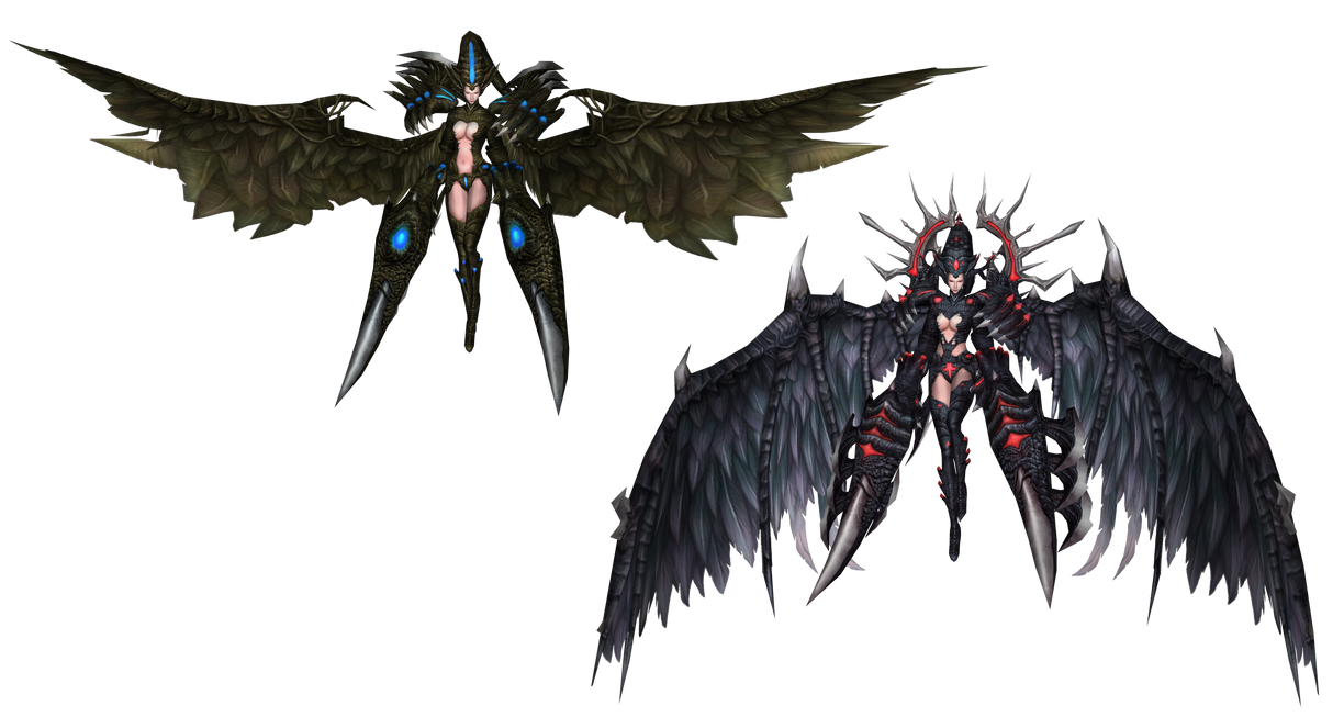 Fallen angels from Dragon Heart Online by waitht on DeviantArt